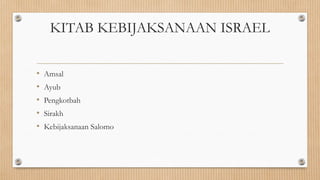 Pengantar Mengenal Kitab Amsal.pptx