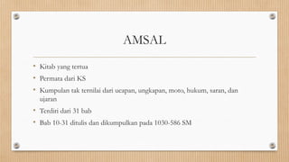 Pengantar Mengenal Kitab Amsal.pptx