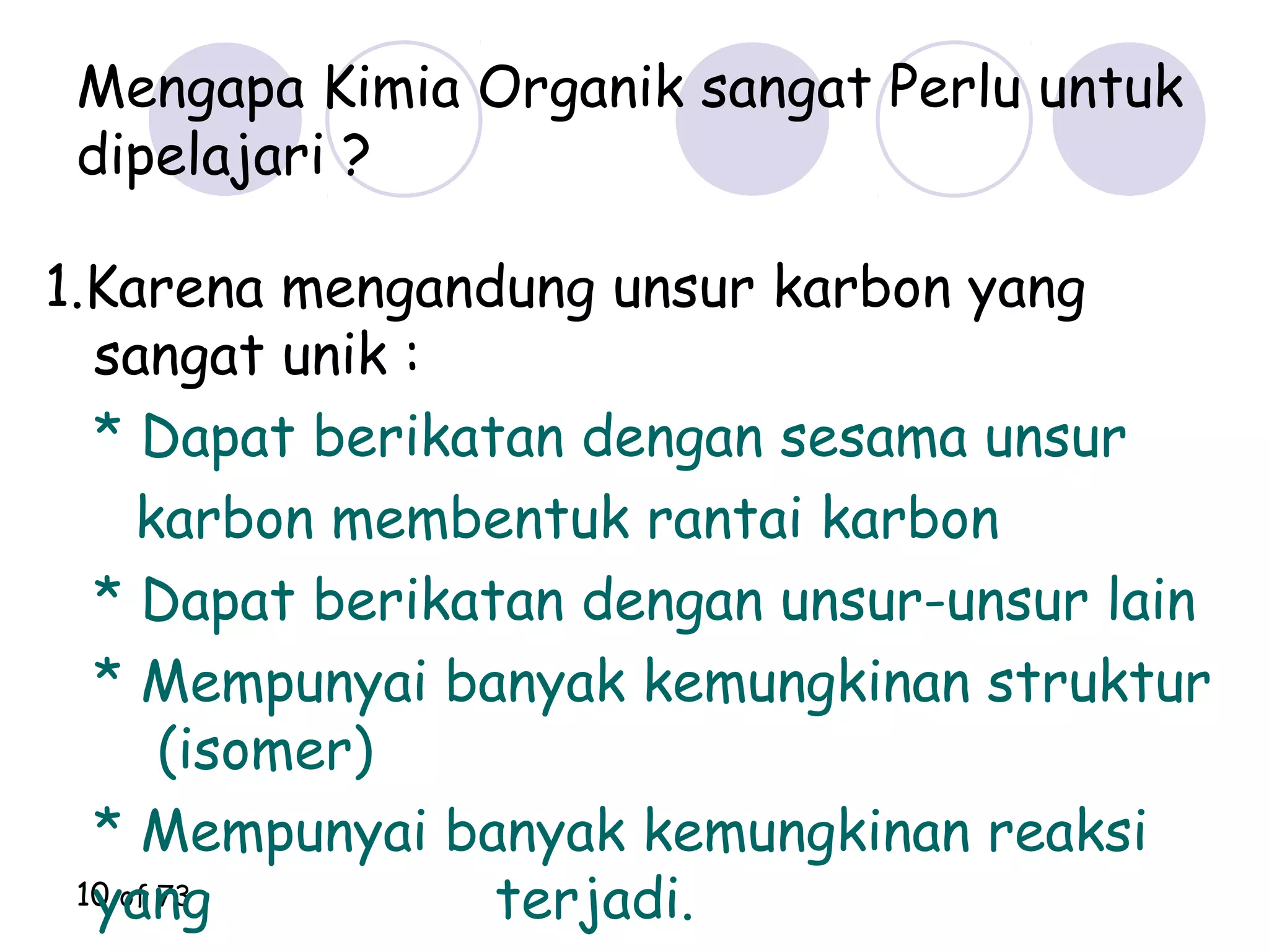Pengantar kimia organik | PPT