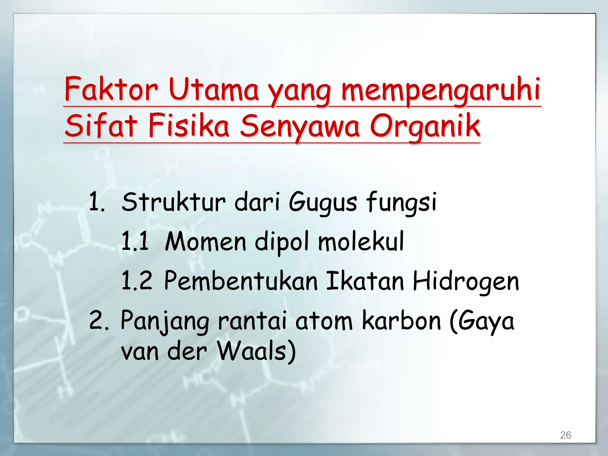 Pengantar_Kimia_Organik pembahasan materi mengenai kimia | PPT