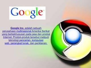 Pengantar komputer (google) | PPTX