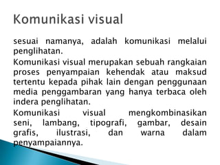 Pengantar komunikasi visual | PPTX