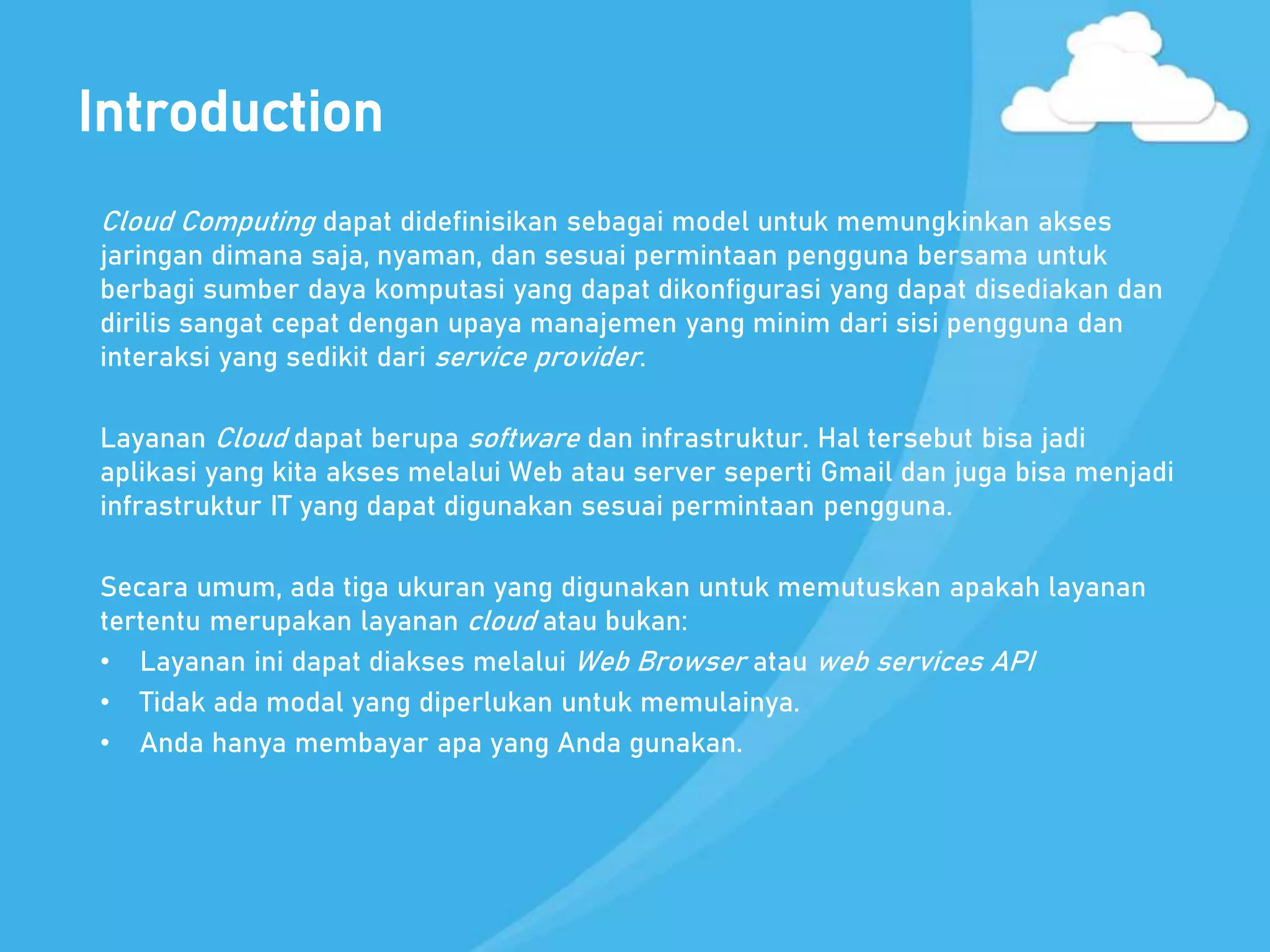 Pengantar Konsep Cloud Computing | PPTX