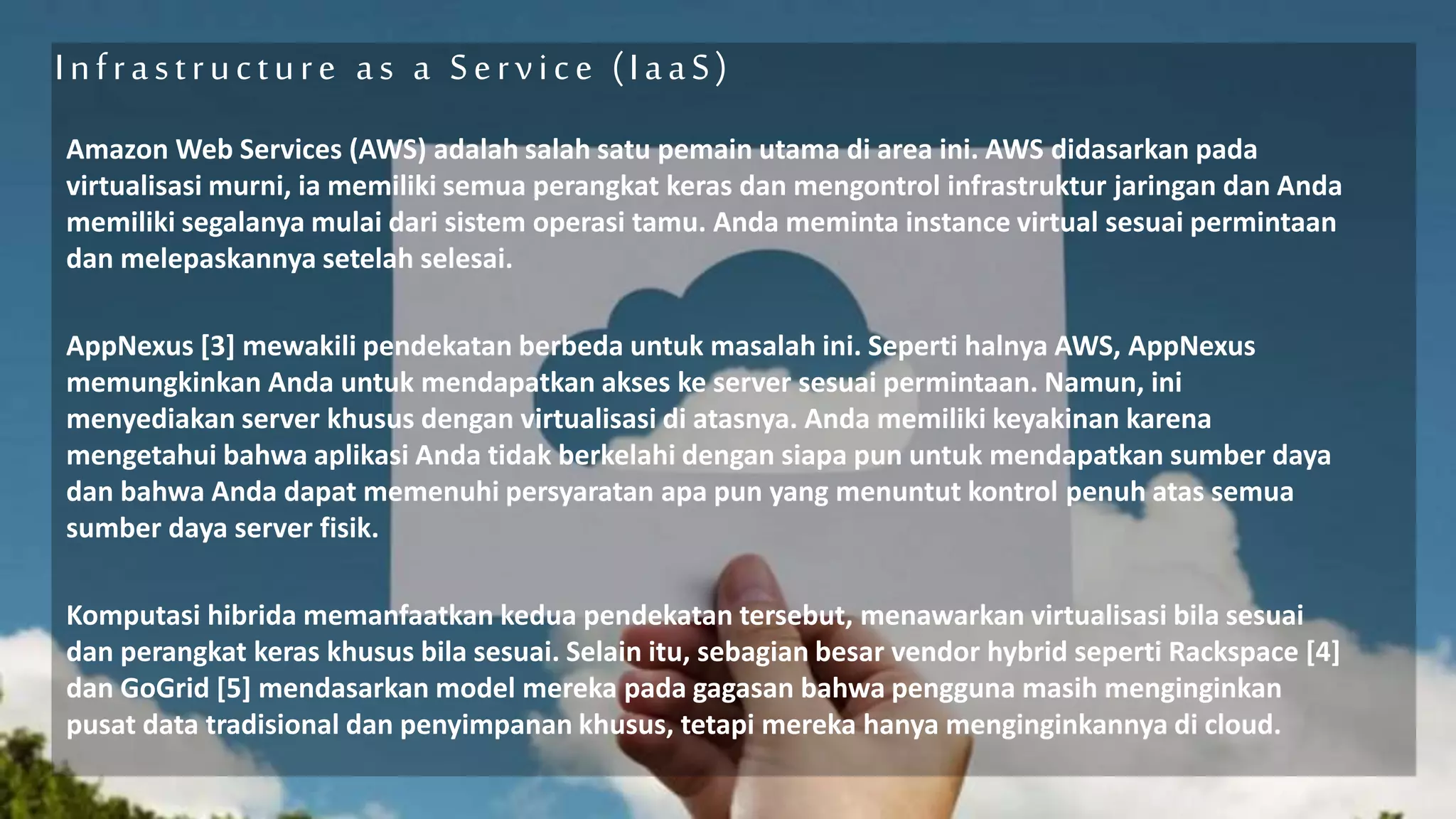 Pengantar konsep komputasi awan | PPTX