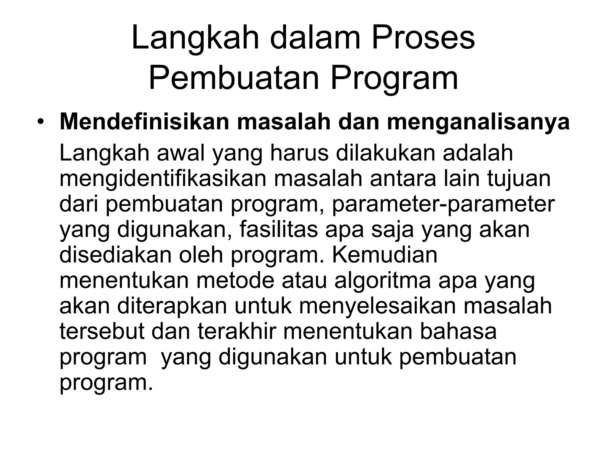 Pengantar Mata Kuliah Konsep Pemrograman Ppt