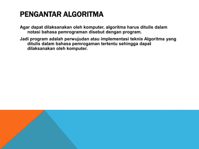 Pengantar Konsep Pemrograman ilmu Kompute | PPT