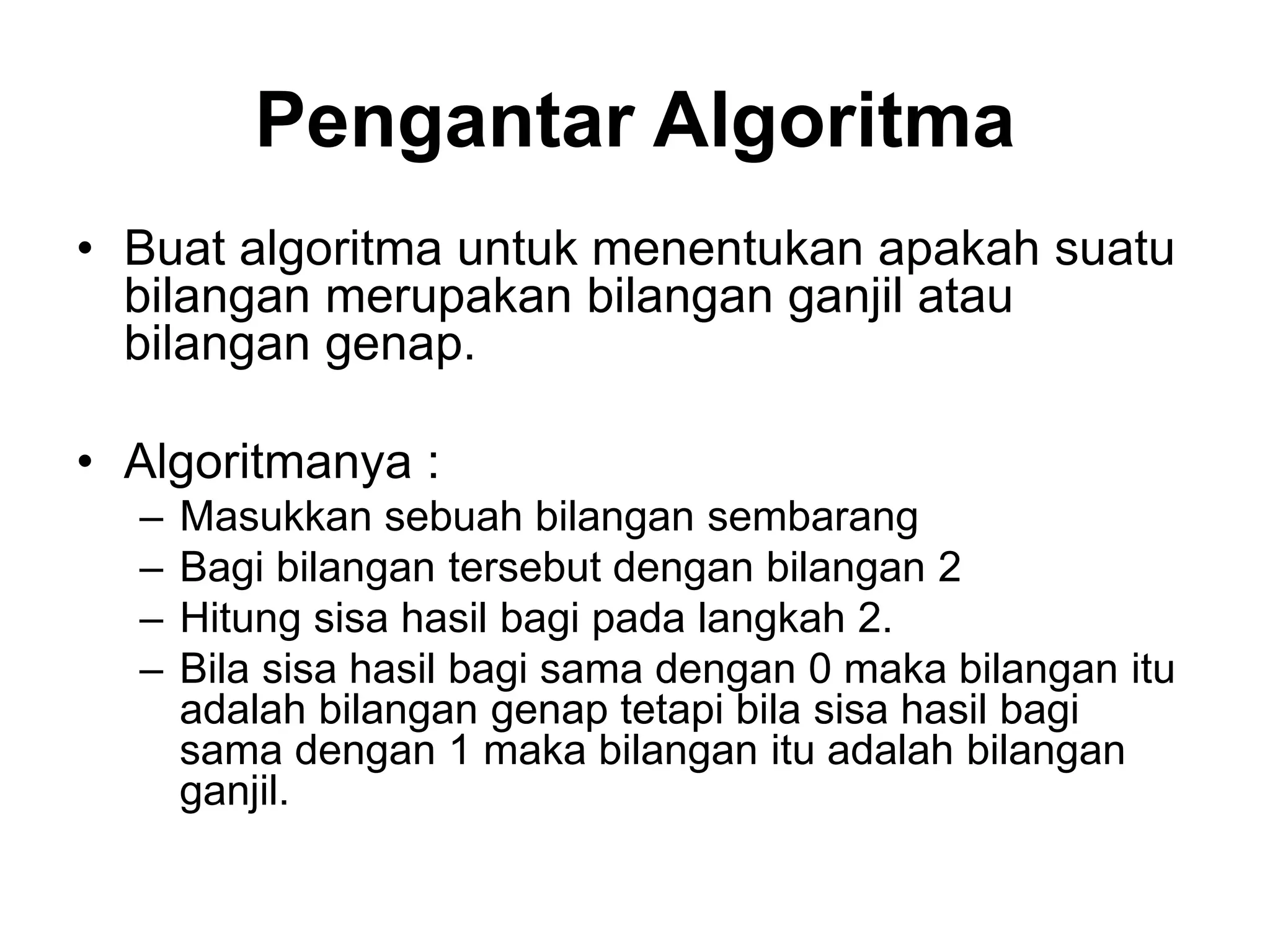 Pengantar Konsep Pemrograman Dalam Dunia Programming | PPT