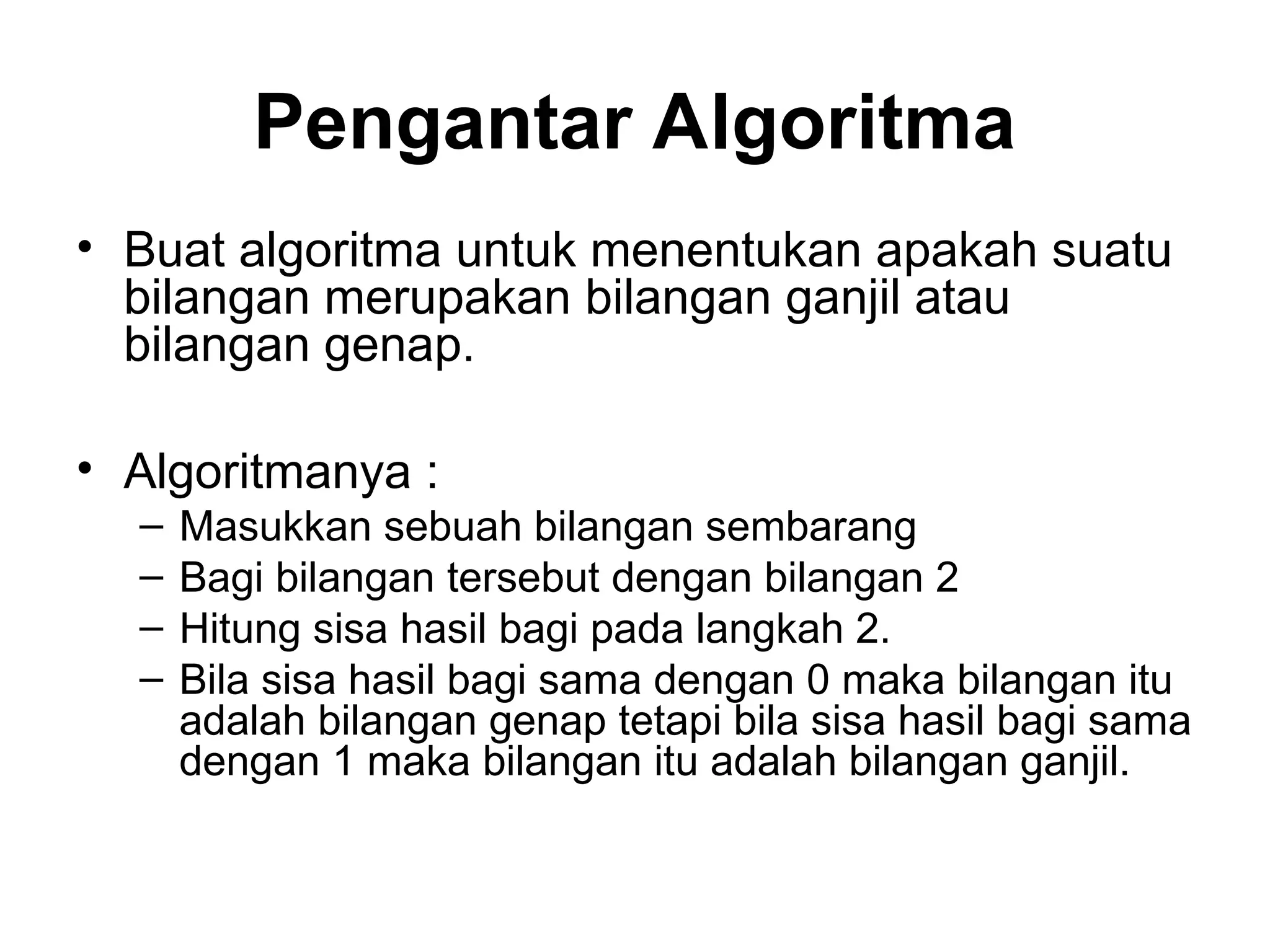 Pengantar Konsep Pemrograman dasar dasra | PPT