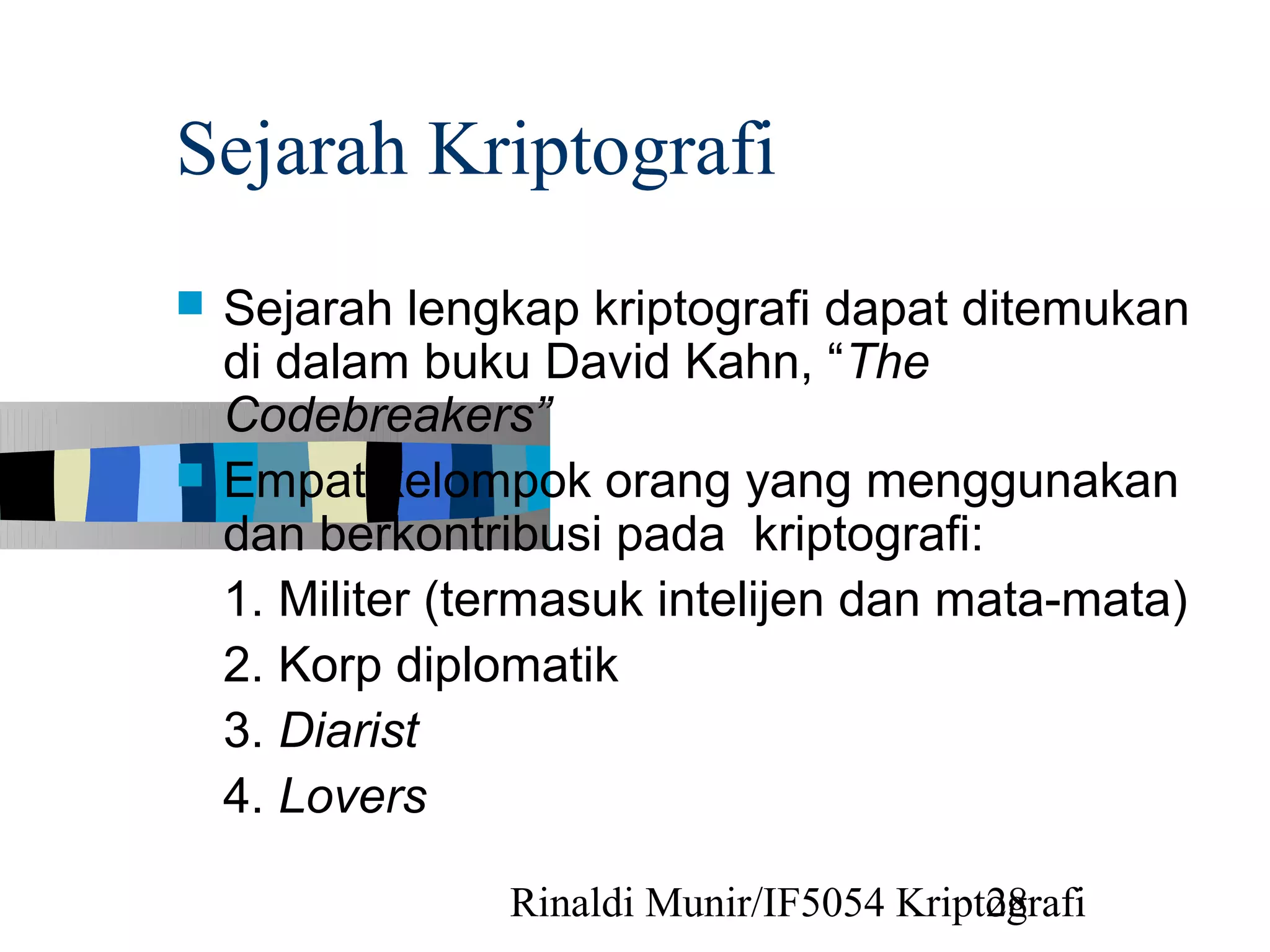 Pengantar kriptografi | PPT