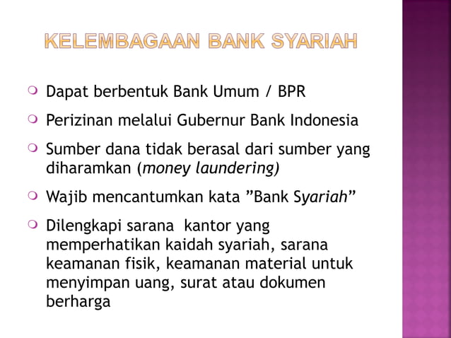 Lembaga Keuangan Syariah | PPT