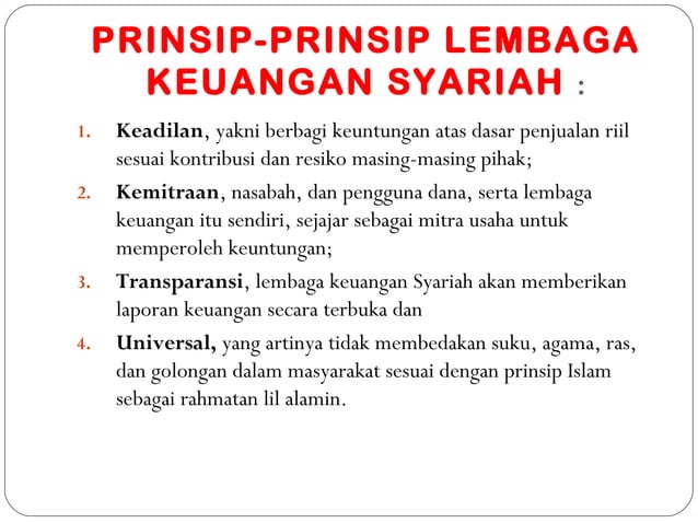 Lembaga Keuangan Syariah | PPT