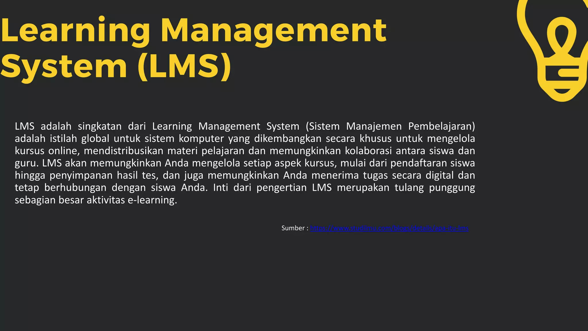 Pengantar Learning Management System | PPTX