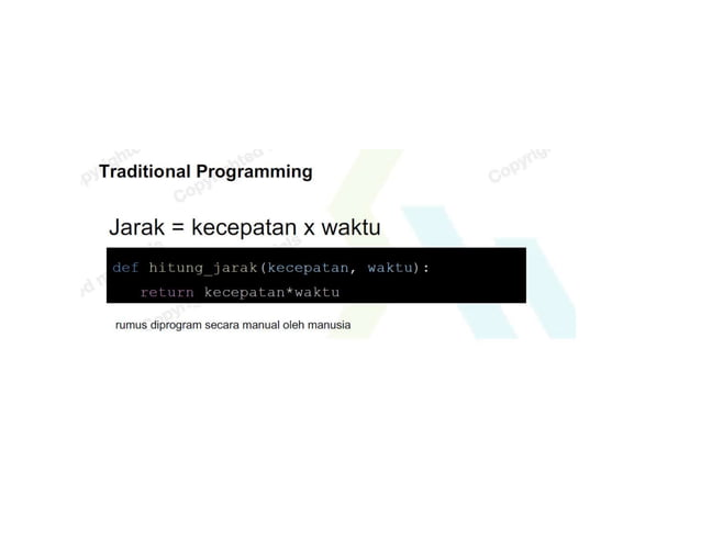 Pengantar Dasar-Dasar Machine Learning dan Pemanfaatannya | PPT