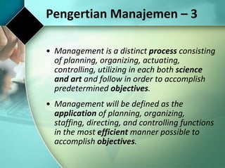 Pengantar Manajemen | PPT
