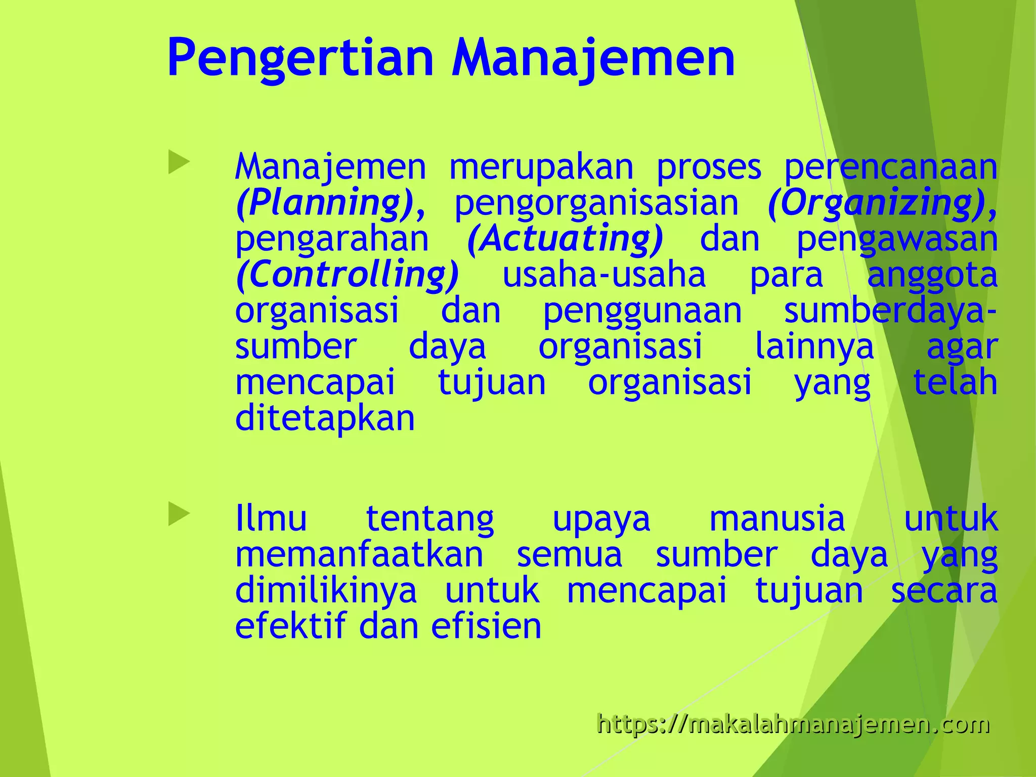 Pengantar manajemen lengkap | PPT