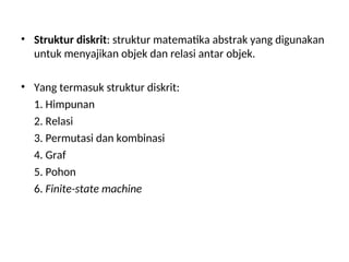 Matakuliah Matdis : Pengantar Matematika Diskrit | PPT