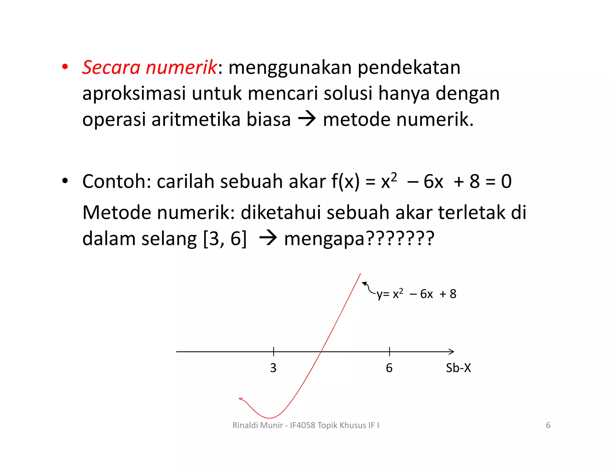 Pengantar metode numerik | PDF