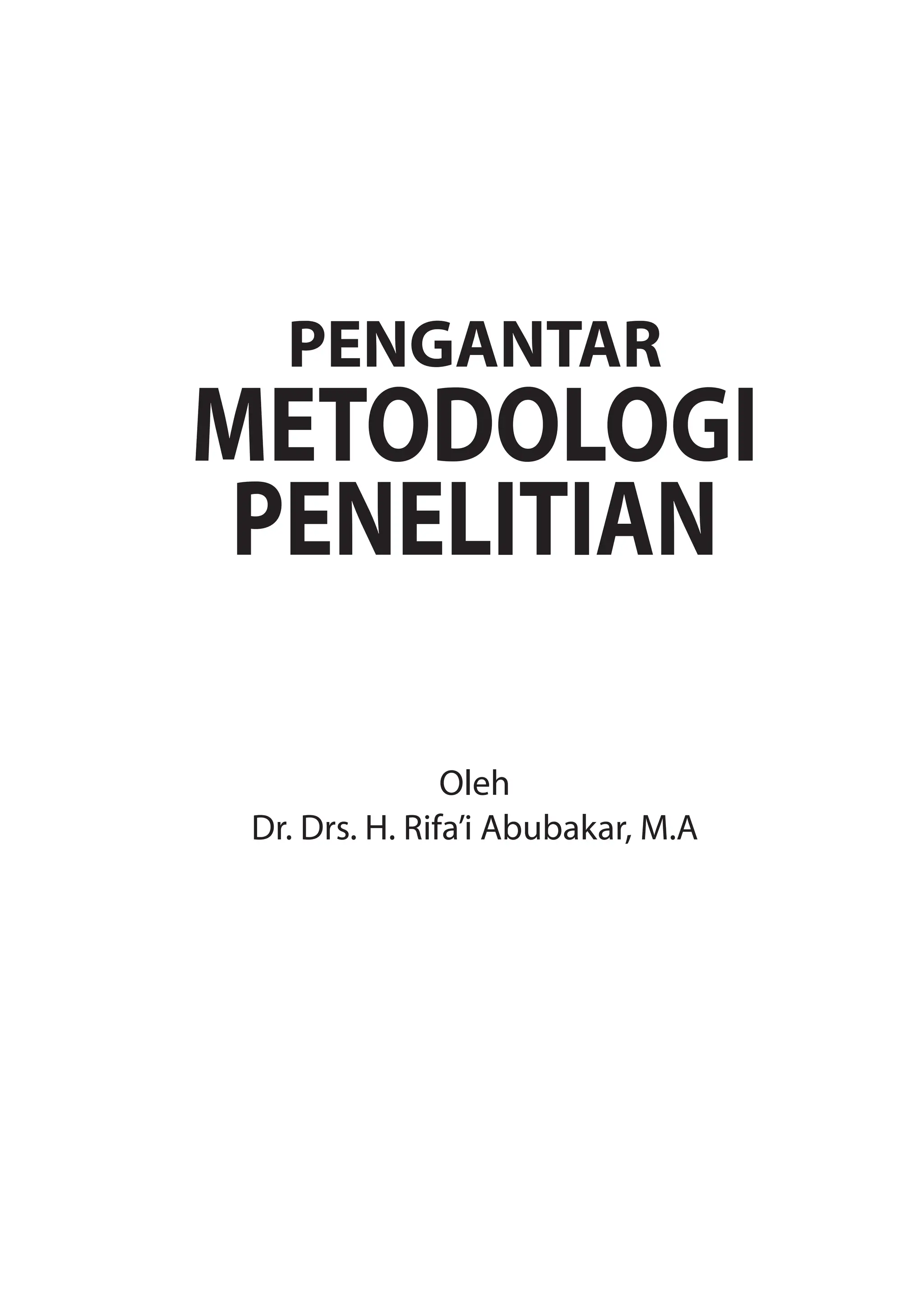 PENGANTAR METODOLOGI PENELITIAN kuantitatif | PDF