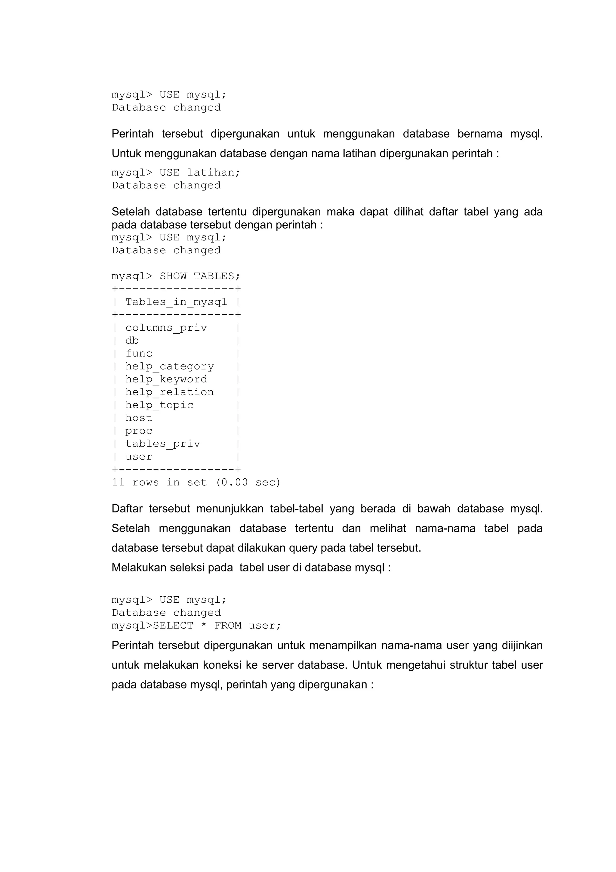 Pengantar mysql | PDF