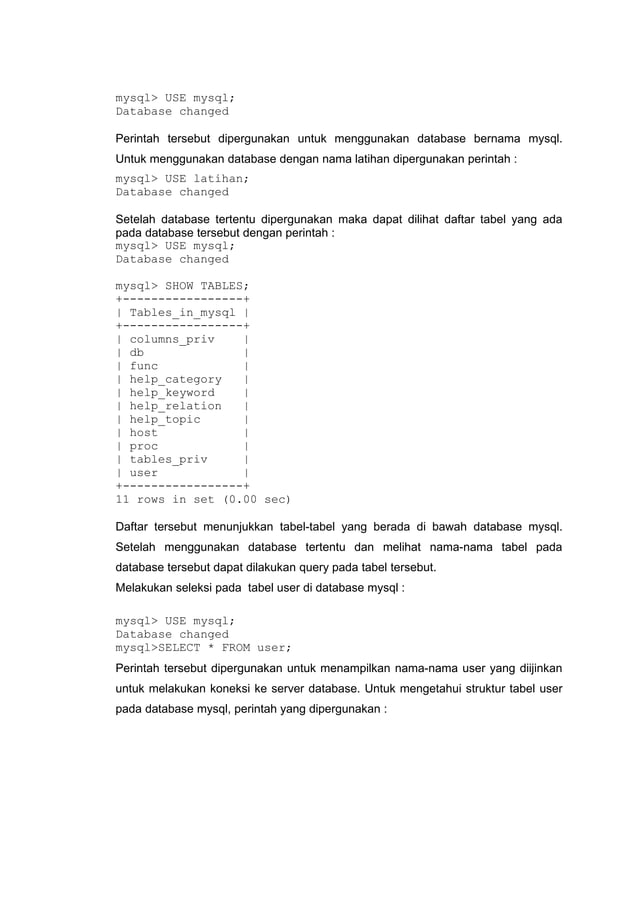 Pengantar mysql | PDF