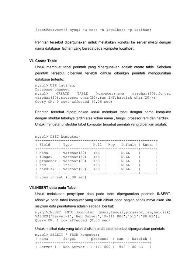 Pengantar mysql | PDF