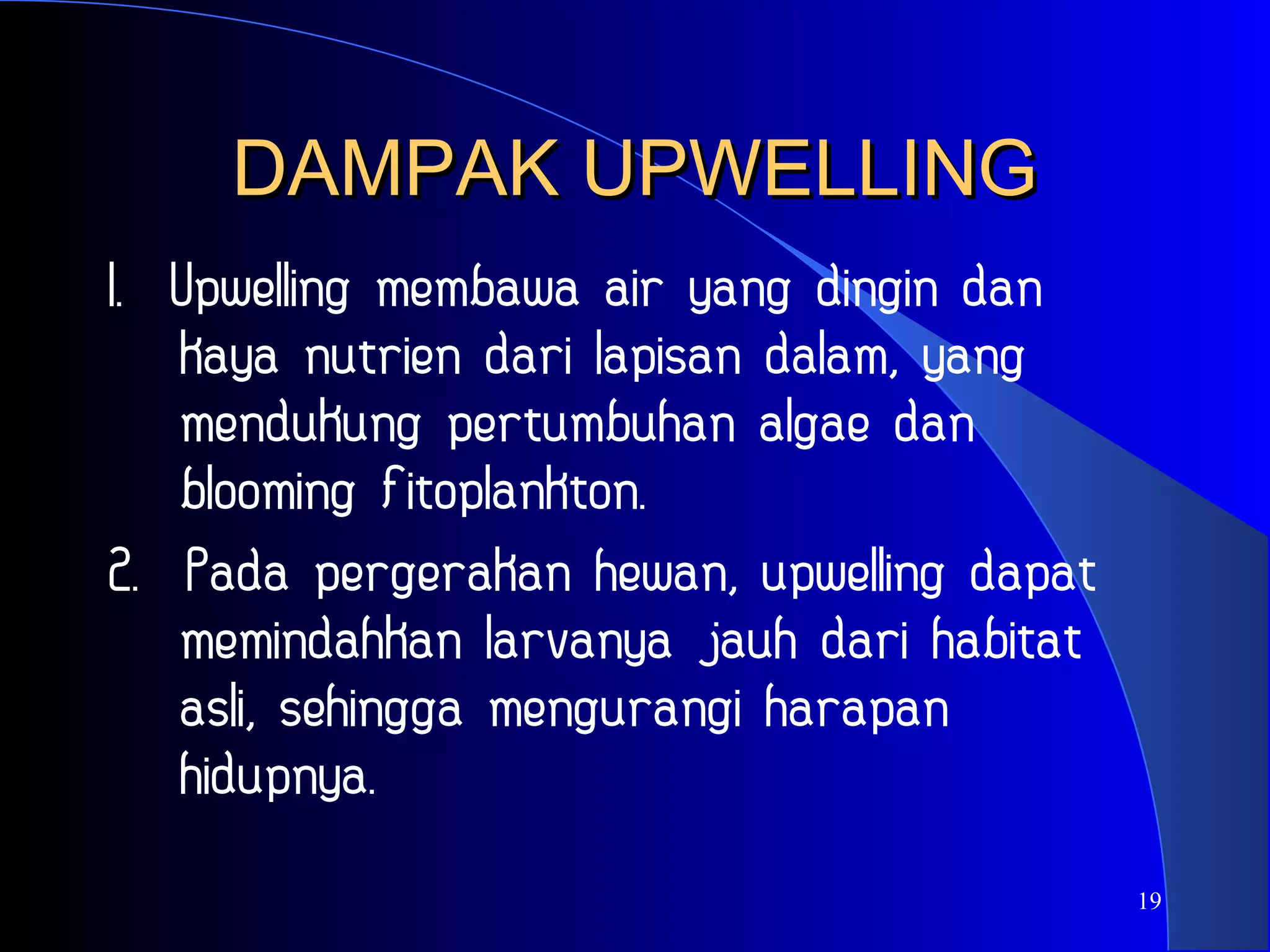 Pengantar oceanografi up welling | PPT