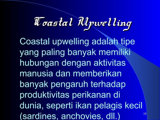 Pengantar oceanografi up welling | PPT
