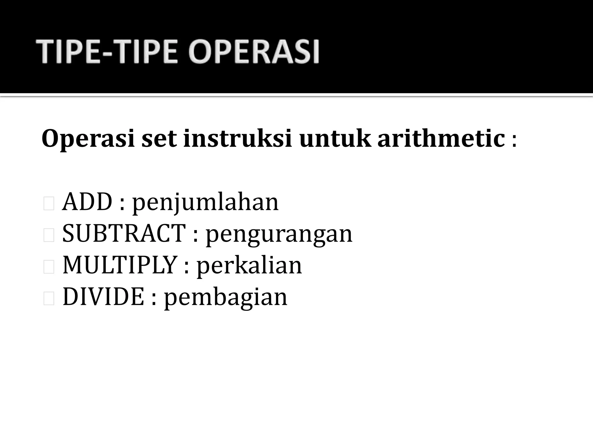 Pengantar Organisasi Dan Arsitektur Komputer | PPTX
