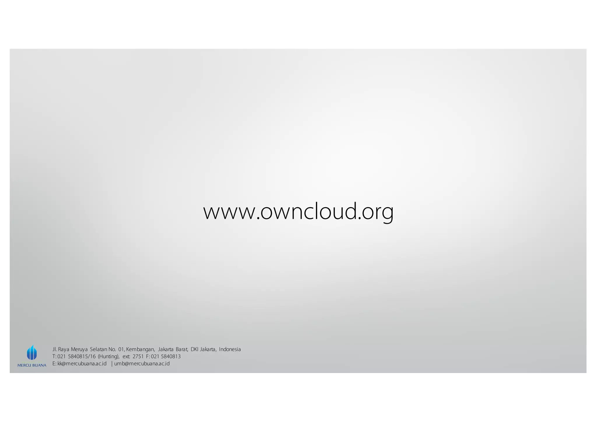 Pengantar OwnCloud | PPT