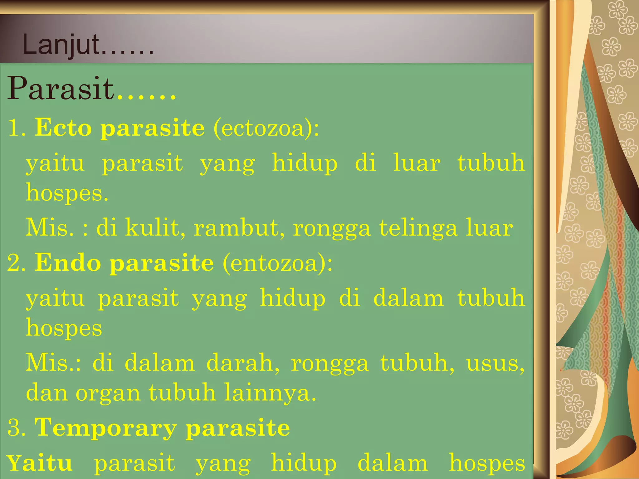 Pengantar parasitologi | PPT