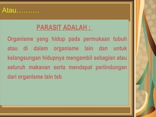 Pengantar parasitologi | PPT