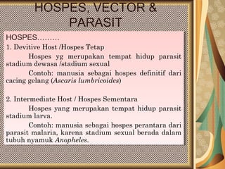 Pengantar parasitologi | PPT