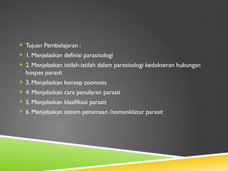 Pengantar Parasitologi Kedokteran.--pptx | PPTX