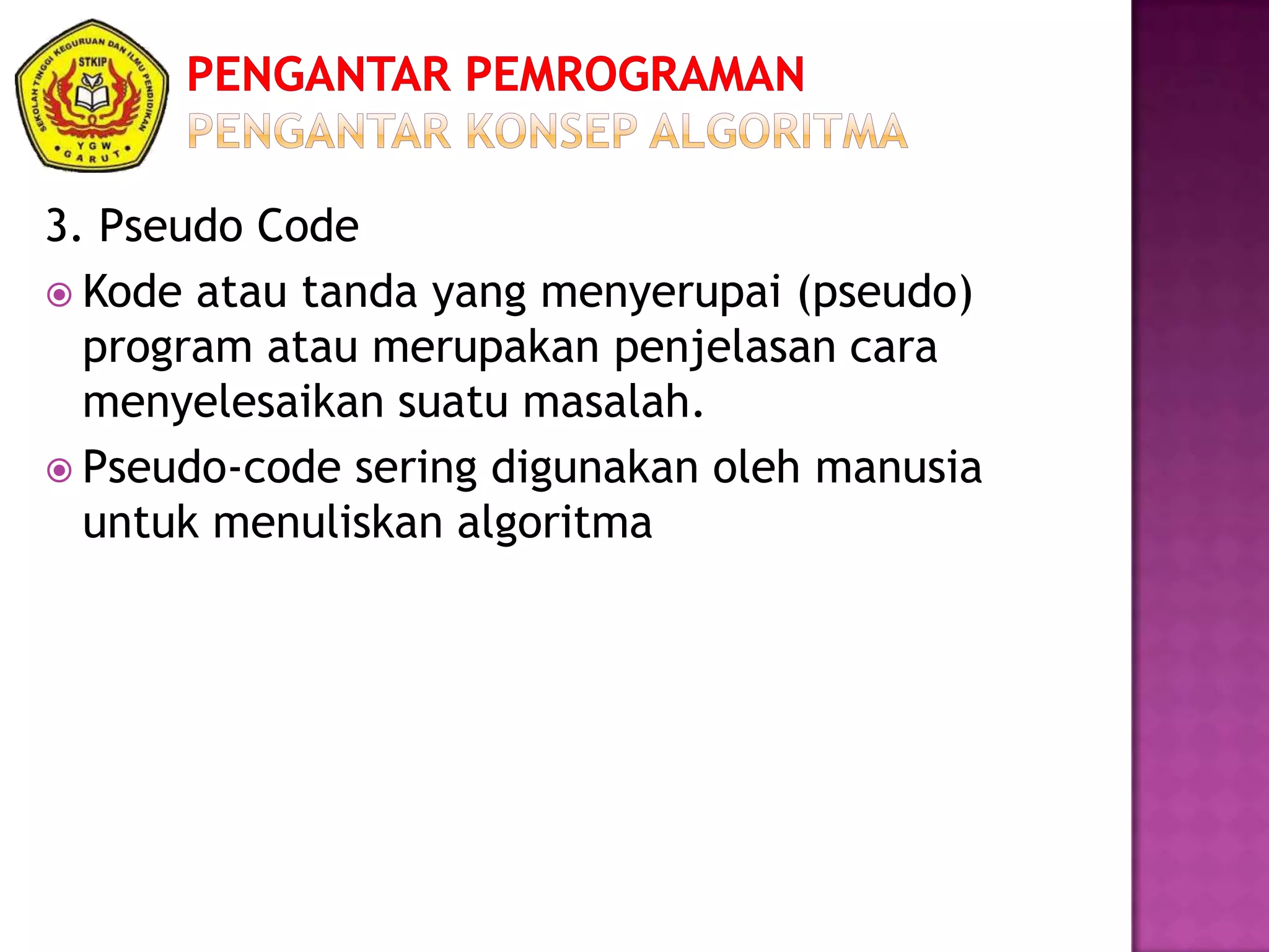 Pengantar Pemrograman Chapter 1 | PPSX