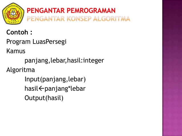 Pengantar Pemrograman Chapter 1 | PPSX
