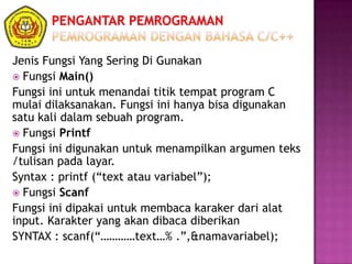 Pengantar Pemrograman Chapter 2 | PPSX