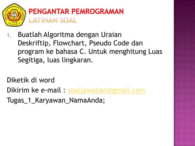 Pengantar Pemrograman Chapter 2 | PPSX