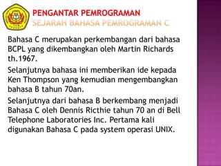 Pengantar Pemrograman Chapter 2 | PPSX