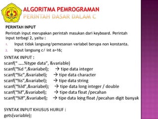 Pengantar Pemrograman Chapter 3 | PPT