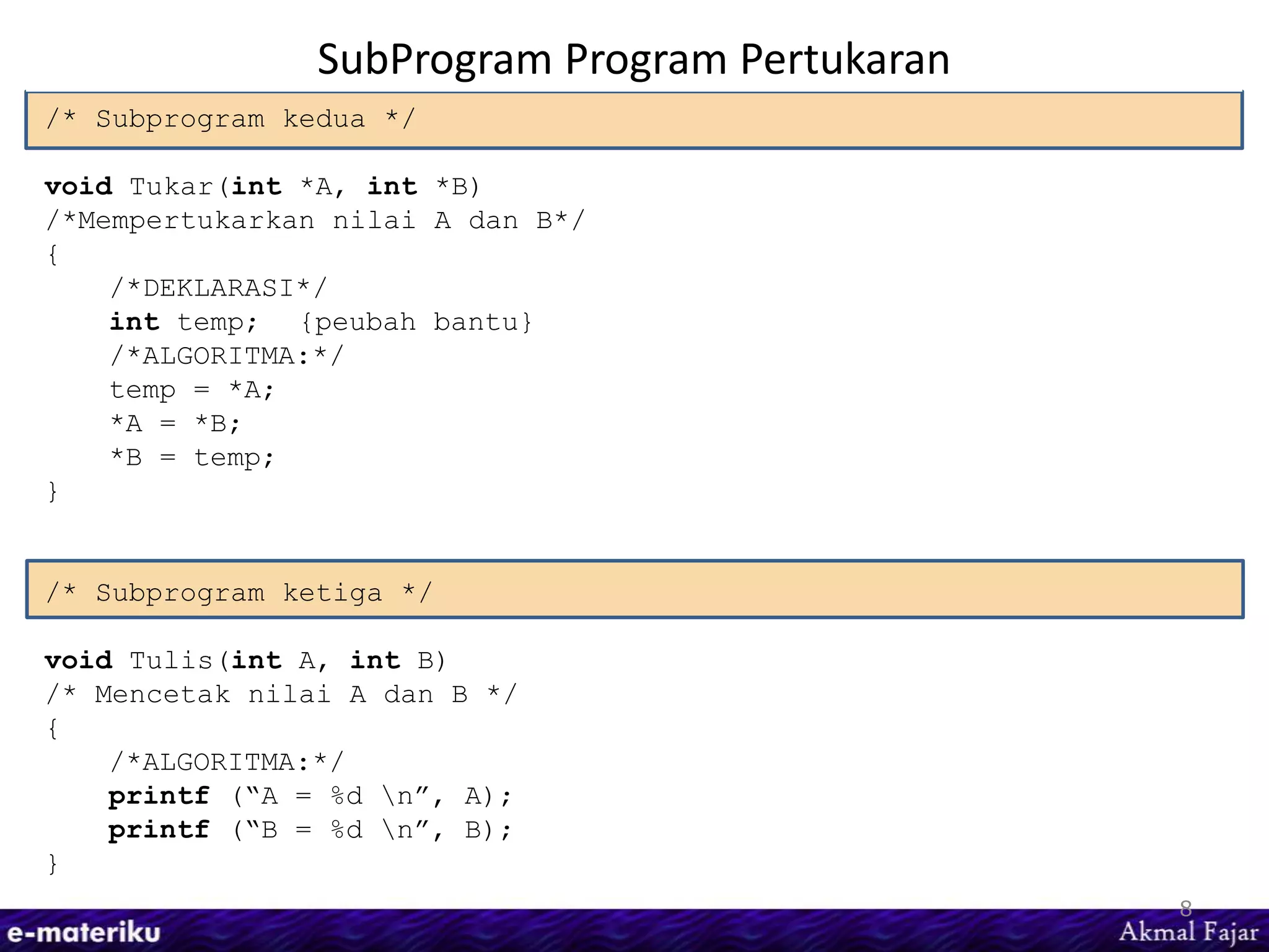 Pengantar pemrograman modular | PPTX