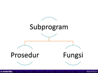 Pengantar pemrograman modular | PPTX