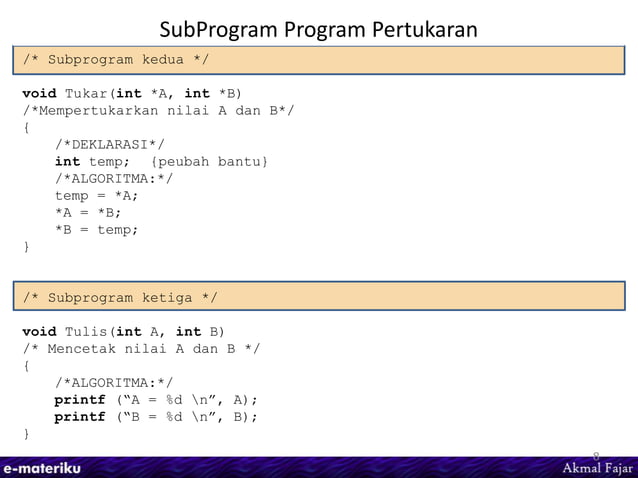 Pengantar Pemrograman Modular Ppt