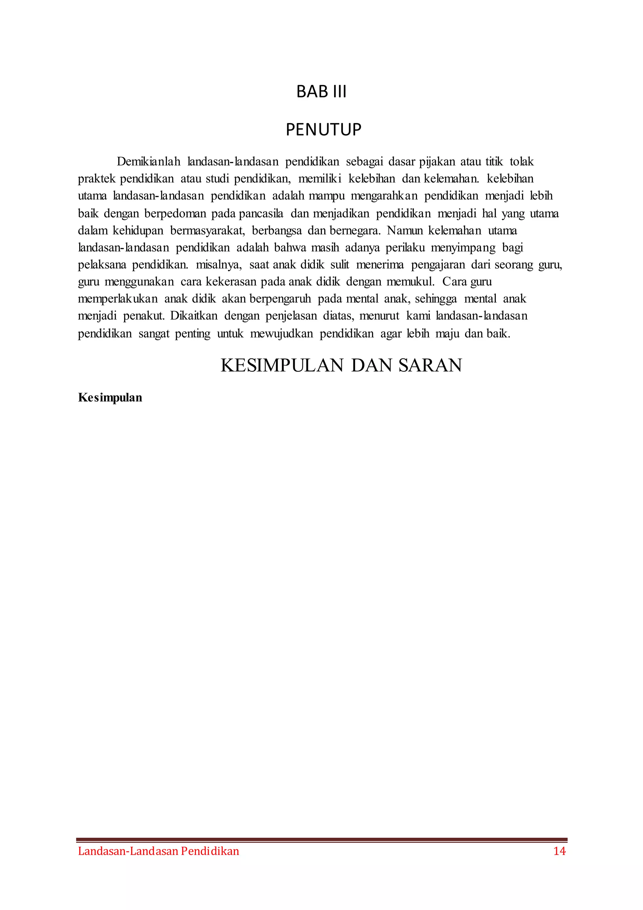 Pengantar pendidikan | PDF