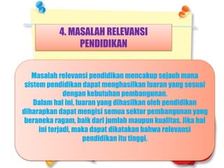 Jenis Permasalahan Pokok Pendidikan dan Keterkaitan Antara Masalah ...