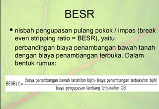 Pengantar perencanaan tambang | PPT