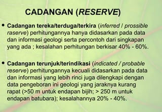 Pengantar perencanaan tambang | PPT