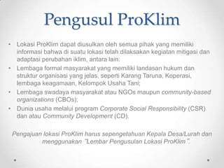Pengantar pro klim | PDF