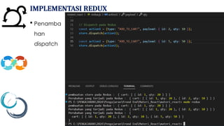 Praktikum Pemograman Front End : Pengantar Redux | PPT