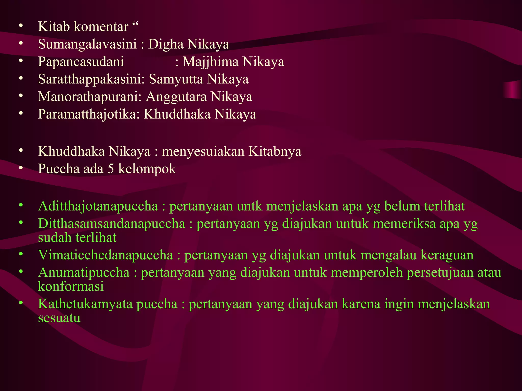 Pengantar samyutta Nikaya | PPT