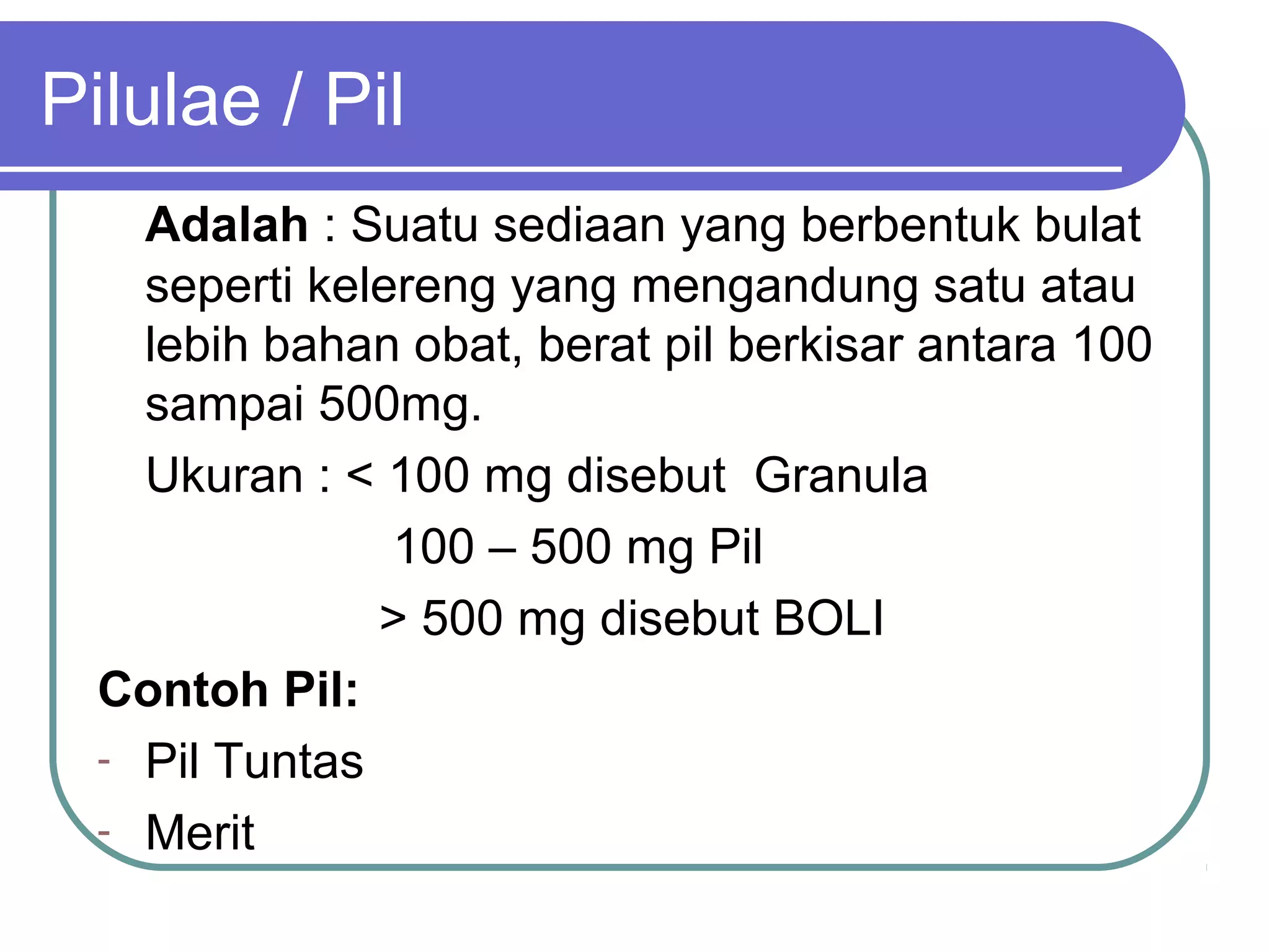 Pengantar sediaan farmasi | PPT